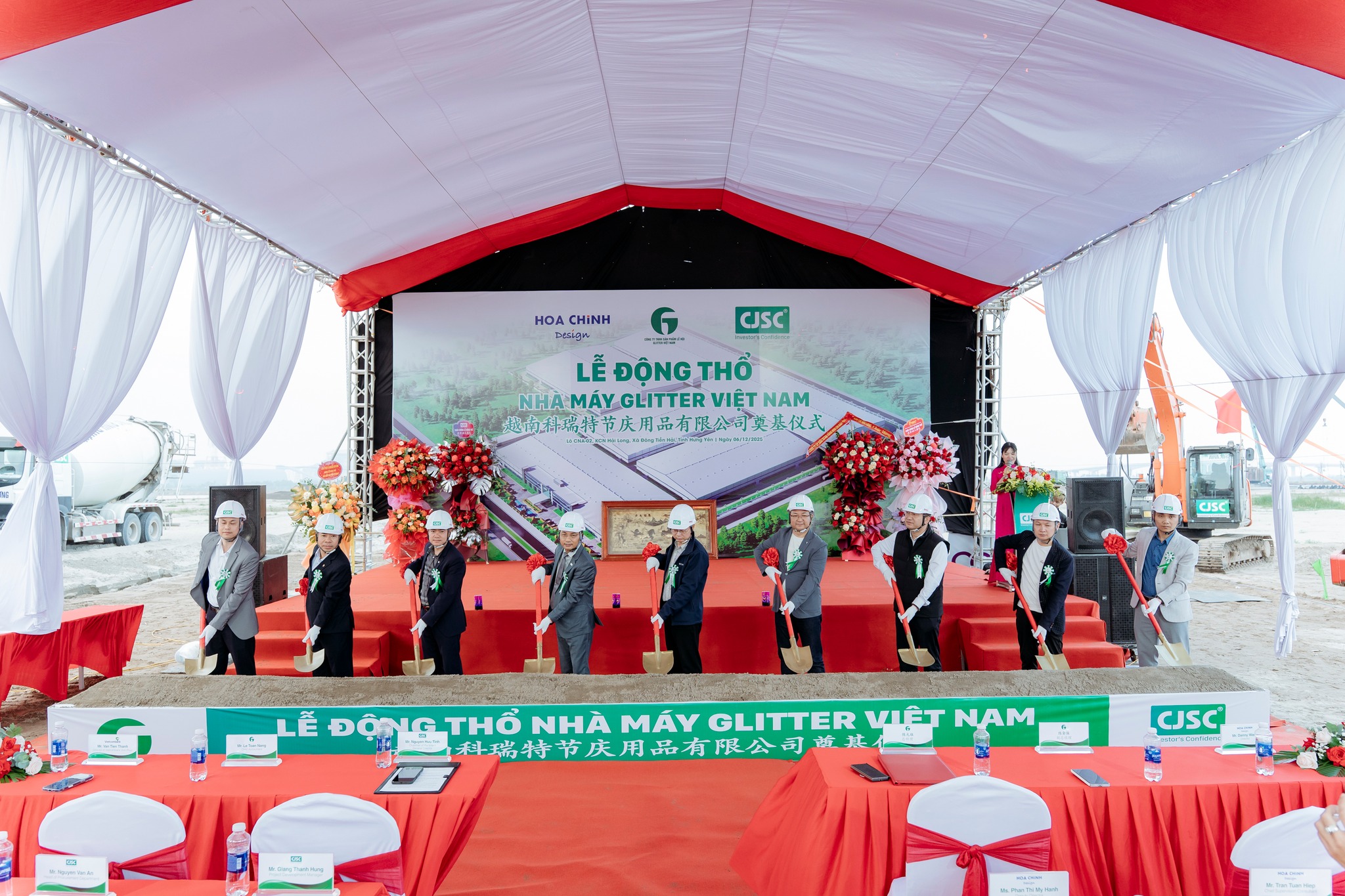 Groundbreaking Ceremony of the Glitter Vietnam Factory Project in Hung ...
